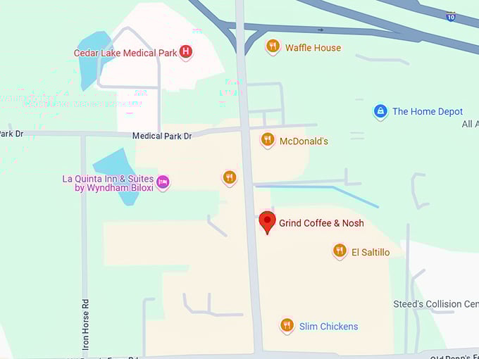 16. grind coffee & nosh map