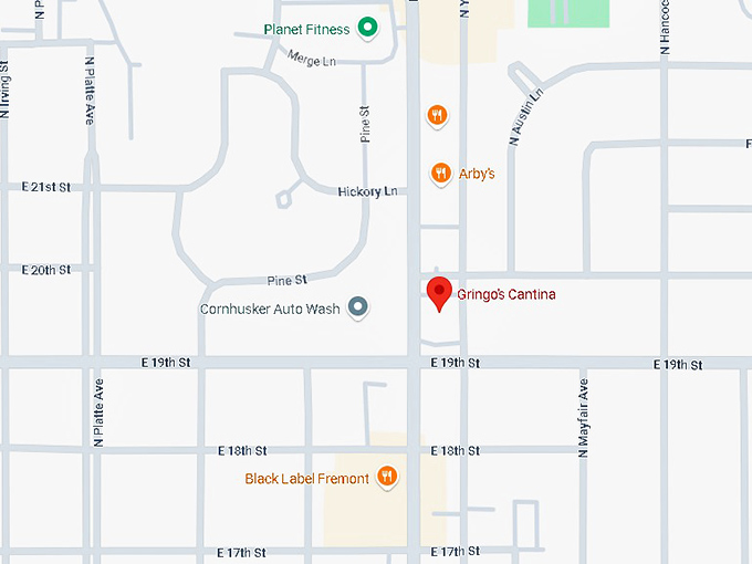 16. gringo's cantina map