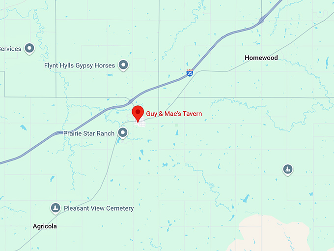 16. guy & mae's tavern map