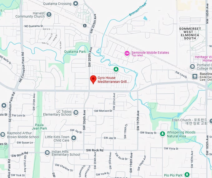 16. gyro house mediterranean grill map