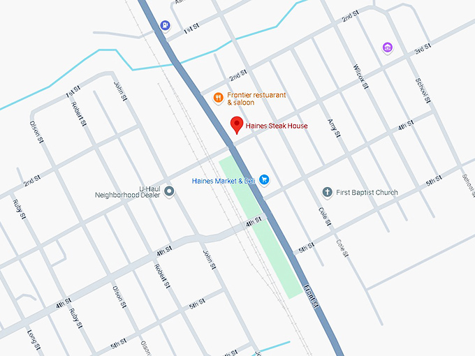 16. haines steak house map