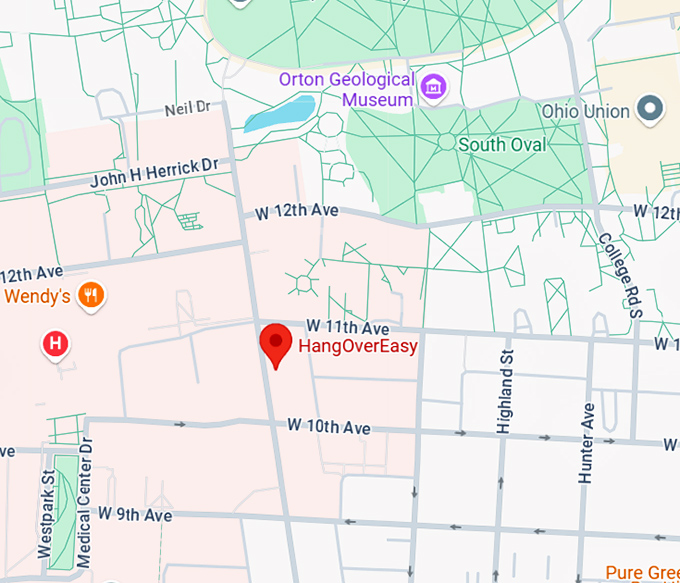 16. hang over easy (1646 neil ave) map