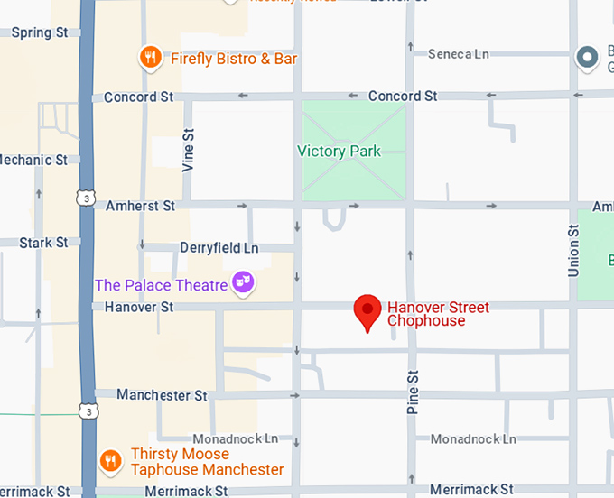 16. hanover street chophouse map