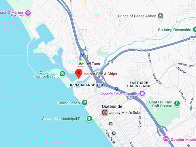 16. harbor fish & chips map