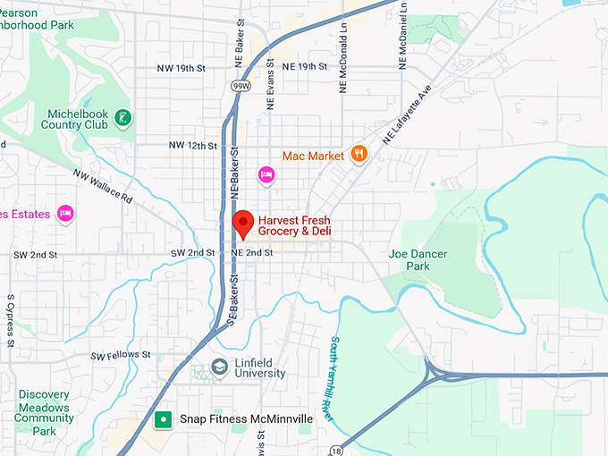 16. harvest fresh grocery & deli map