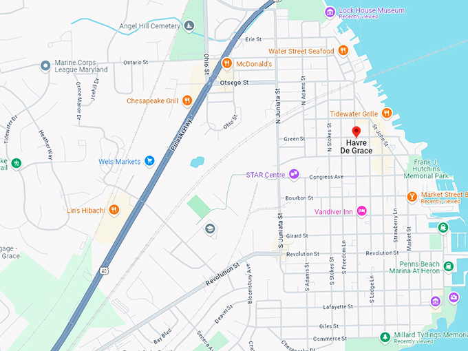 16. havre de grace map