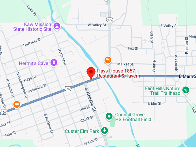 16. hays house 1857 map