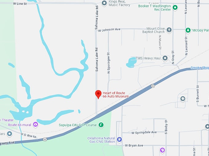16. heart of route 66 auto museum map