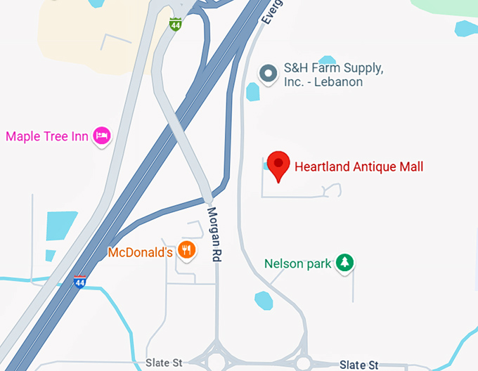 16. heartland antique mall map