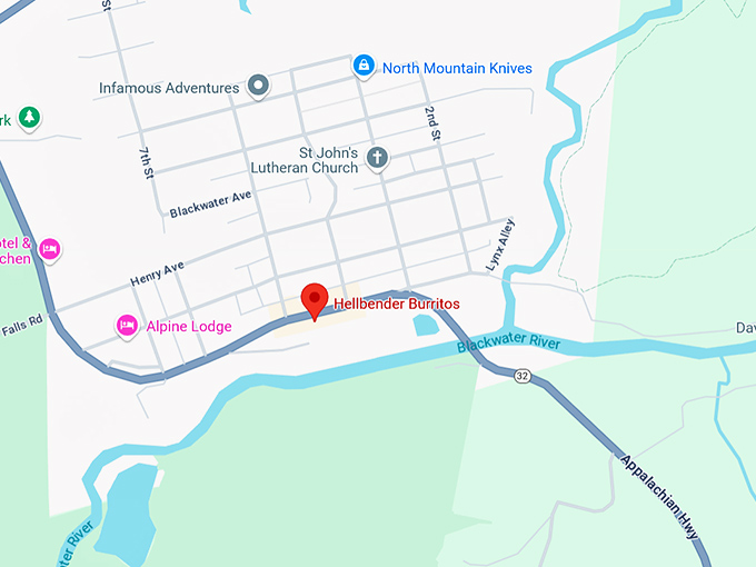 16. hellbender burritos map