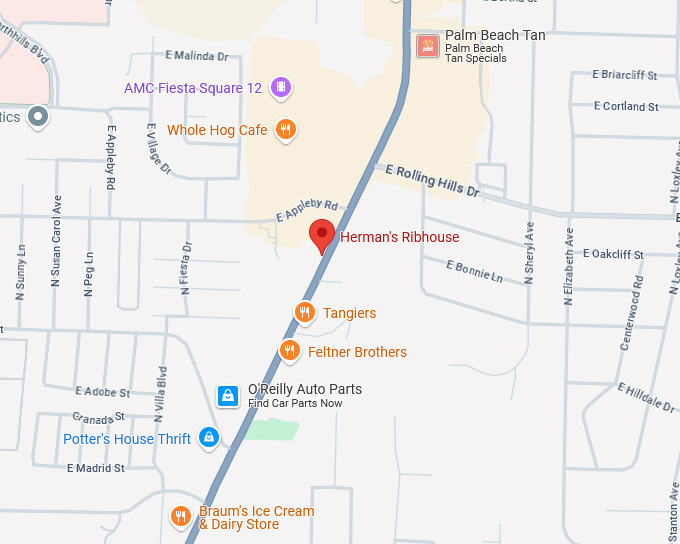 16. herman's ribhouse map