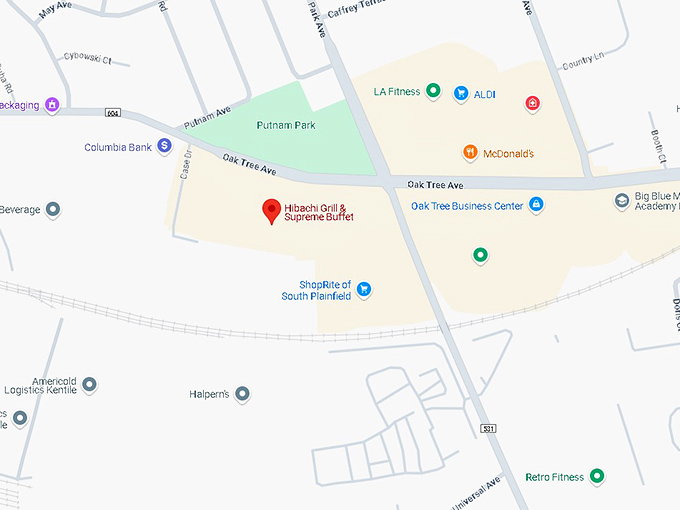 16. hibachi grill & supreme buffet map