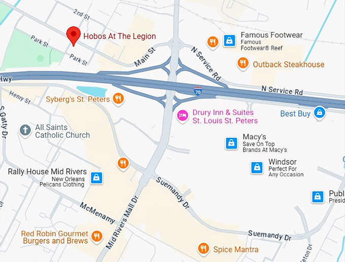 16. hobos at the legion map