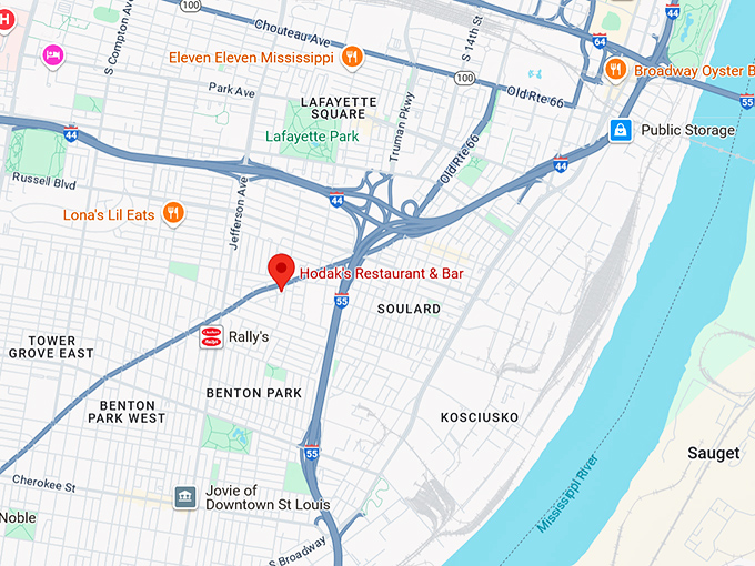 16. hodak's restaurant & bar map