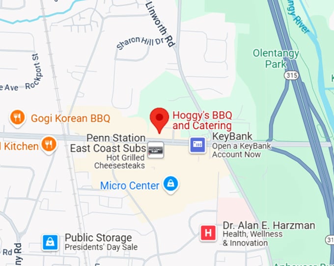 16. hoggy's bbq and catering map