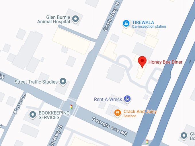 16. honey bee diner map