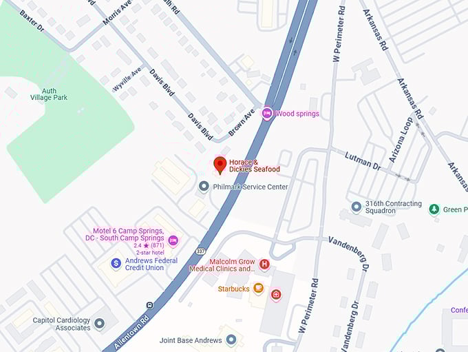 16. horace & dickies seafood map