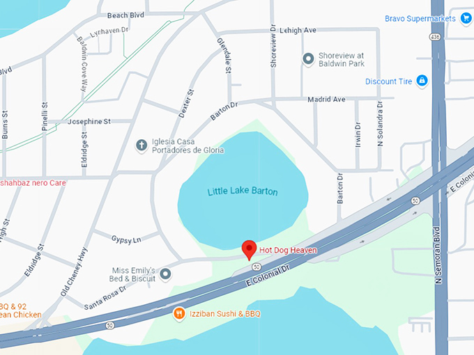 16. hot dog heaven map