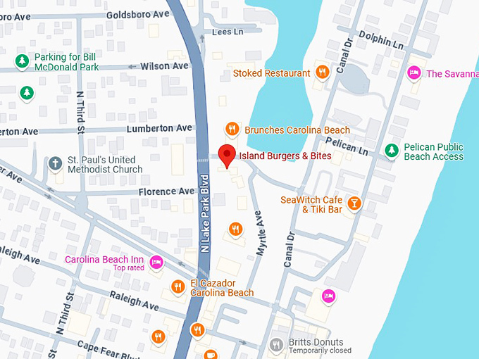 16. island burgers & bites map