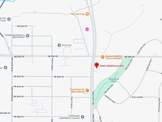 16. jamil's steakhouse map