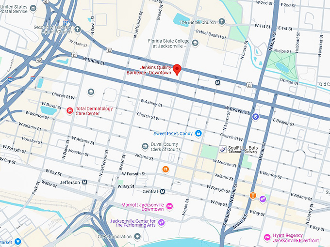 16. jenkins quality barbecue downtown map