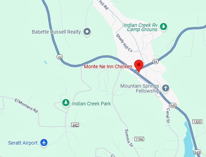 16. johnnies dog house and chicken shack map