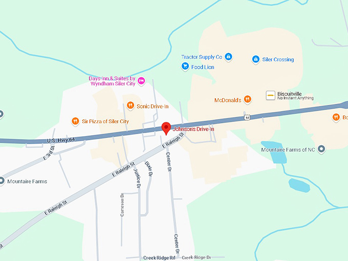 16. johnson's drive in map