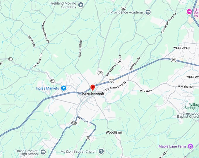 16. jonesborough map