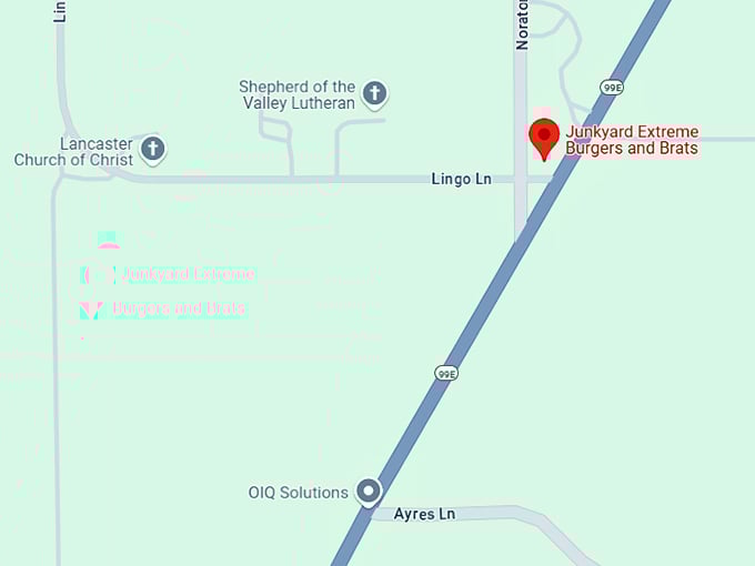 16. junkyard extreme burgers and brats map