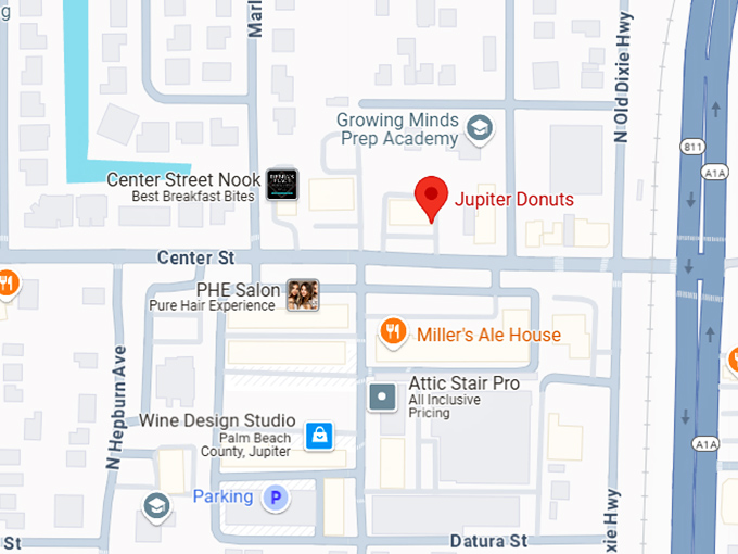 16. jupiter donuts map