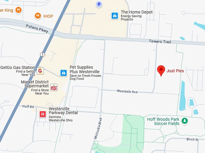 16. just pies inc map