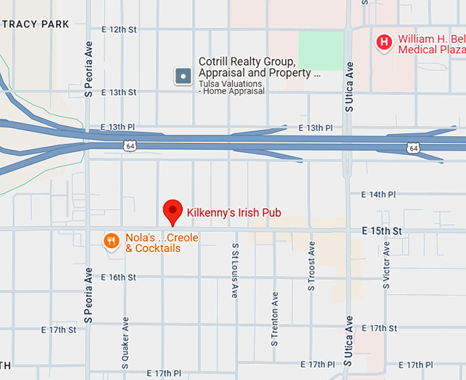 16. kilkenny's irish pub map