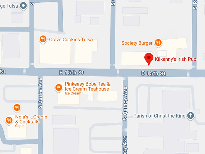 16. kilkenny's irish pub map