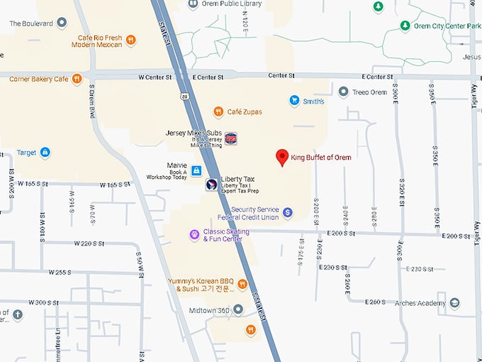 16. king buffet of orem map