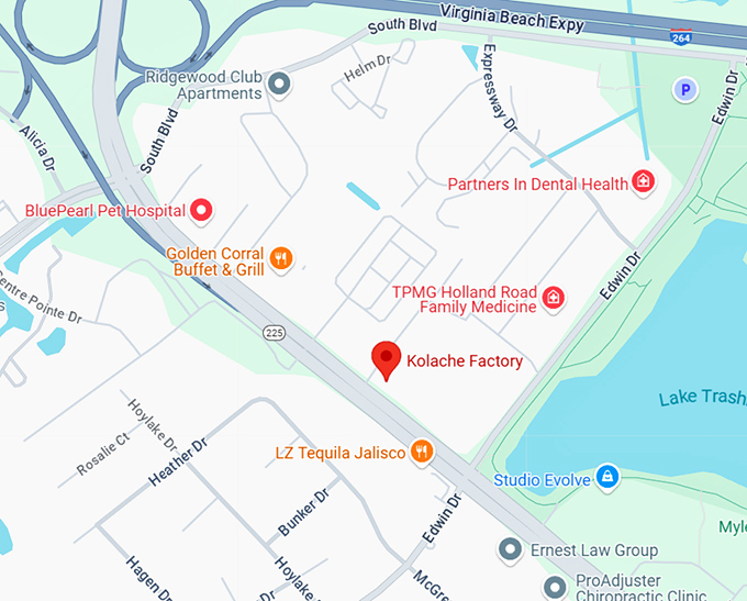 16. kolache factory map