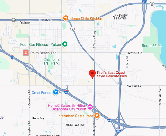 16. krell's east coast style delicatessen map