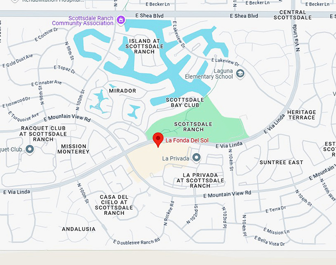 16. la fonda del sol map