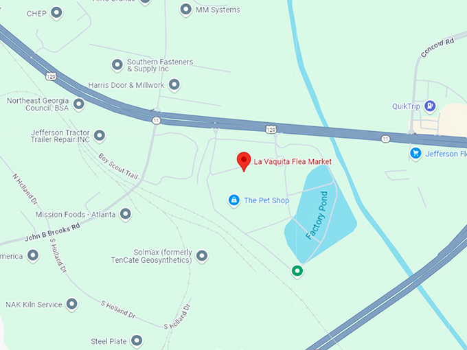 16. la vaquita flea market map