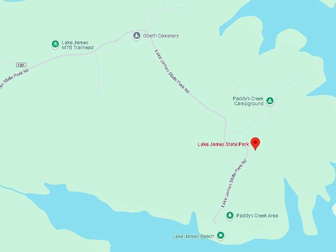 16. lake james state park map