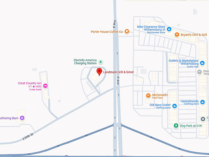 16. landmark grill & grind map
