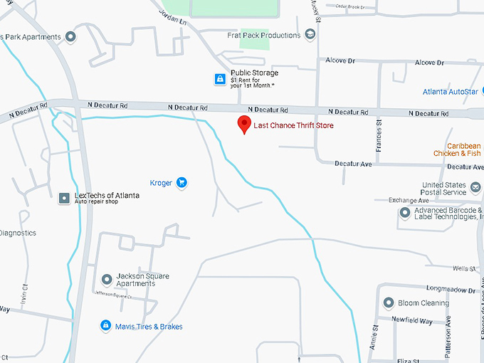 16. last chance thrift store map