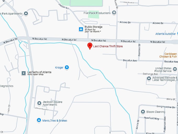 16. last chance thrift store map