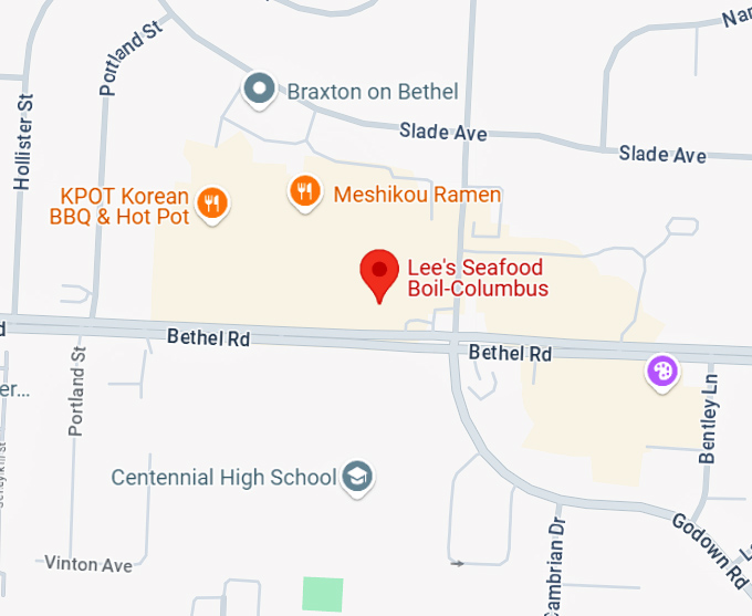 16. lee's seafood boil columbus map