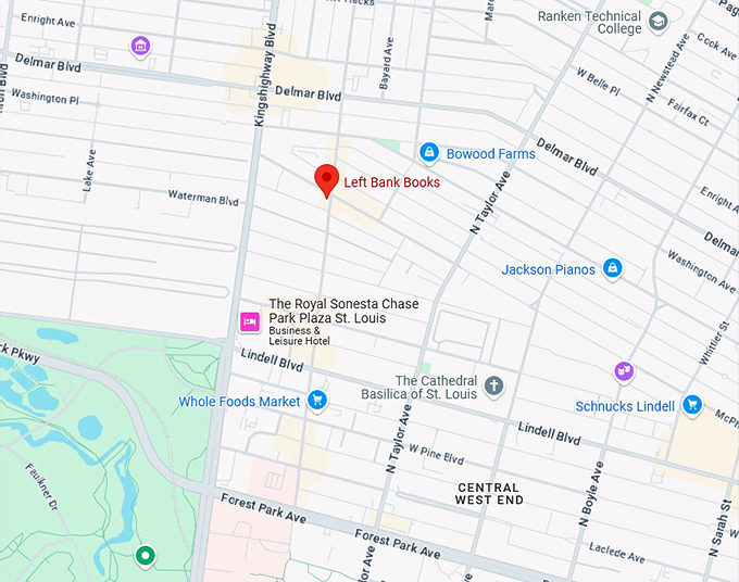 16. left bank books map