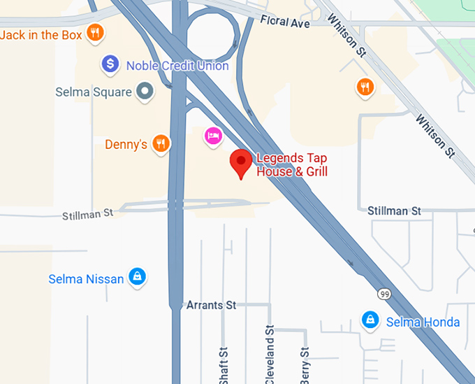 16. legends tap house & grill map