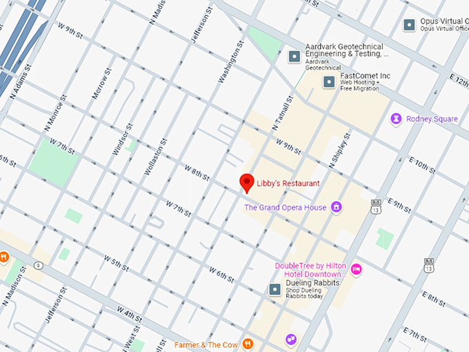 16. libby's restaurant map