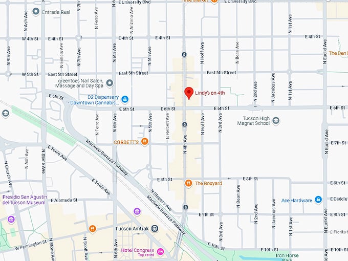 16. lindy's on 4th map