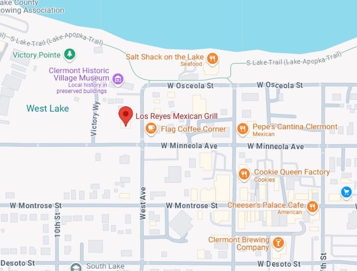 16. los reyes mexican grill map