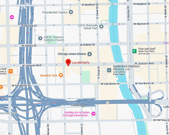 16. lou mitchell's map