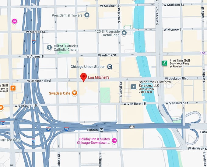 16. lou mitchell's map